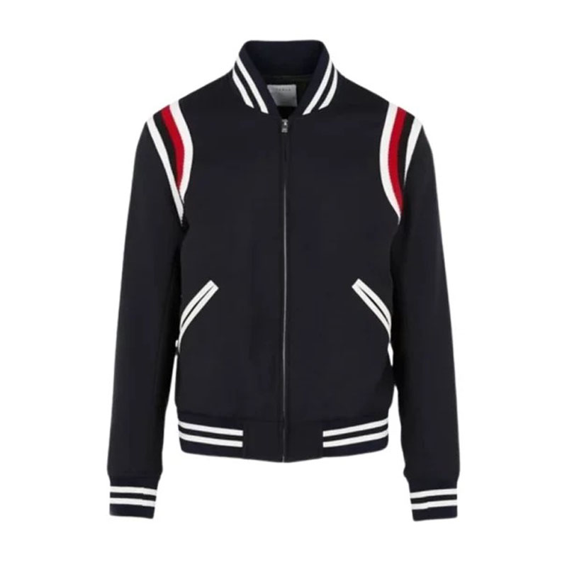 Men Cotton Varsity Jacket | Leather Jackets Direct