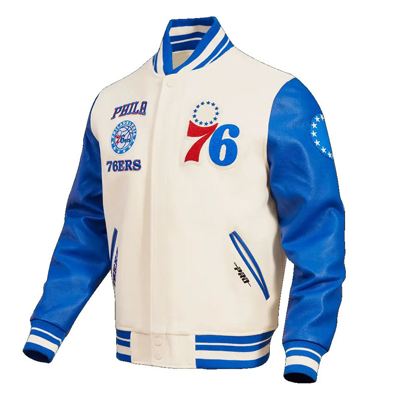 NBA Philadelphia 76ers Retro Varsity Jacket | Leather Jackets Direct