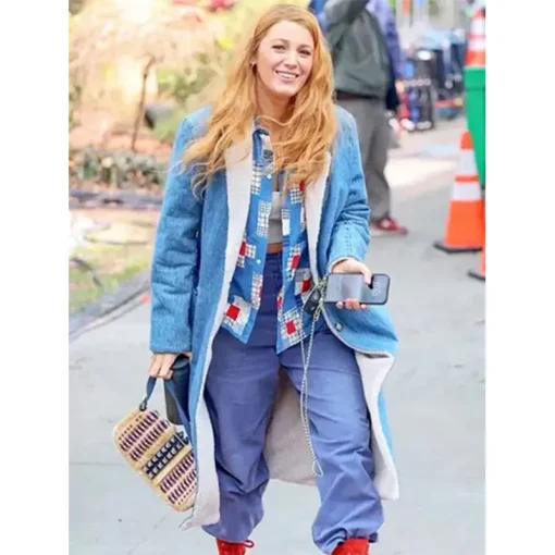 Blake Lively It Ends With Us Denim Coat | Leather Jackets Direct