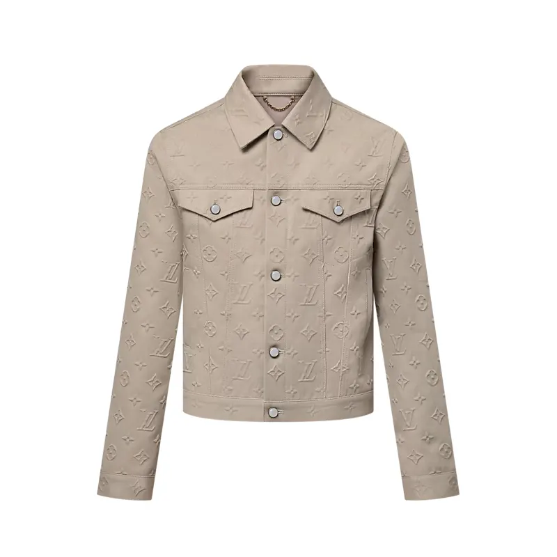 Louis Vuitton Monogram Embossed Denim Jacket